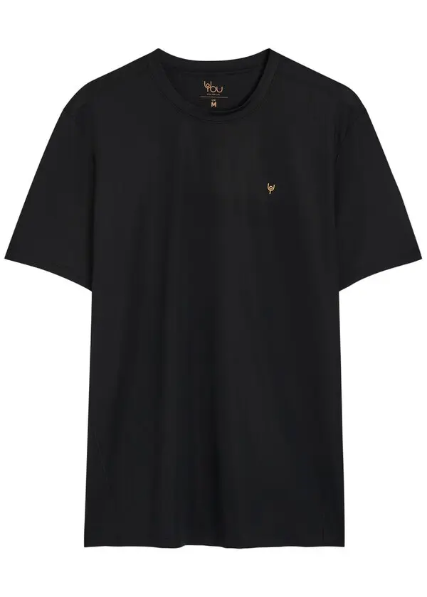 NOW YOU LIVE Logo-print Technical Jersey T-shirt