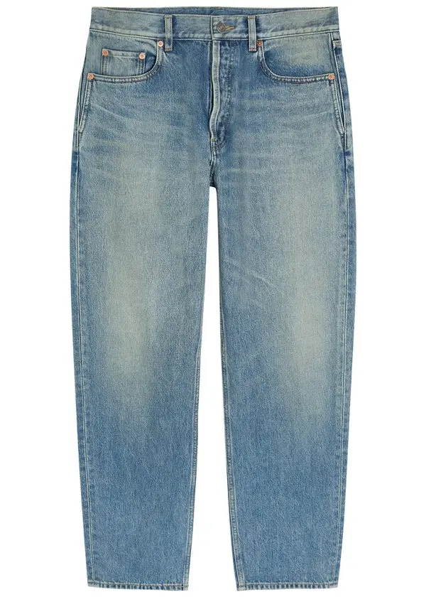 Saint Laurent Tapered-leg Denim Jeans - Indigo