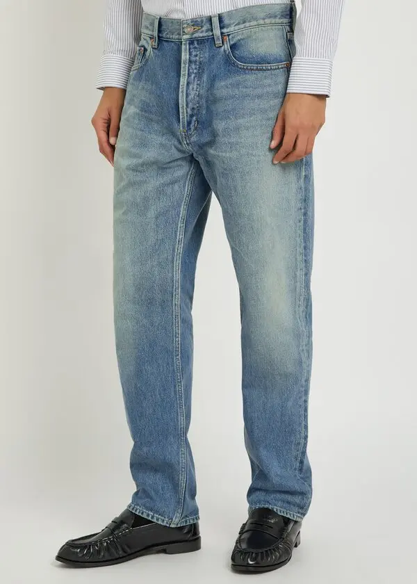 Saint Laurent Tapered-leg Denim Jeans