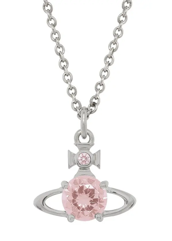 VIVIENNE WESTWOOD Reina Crystal-embellished Orb Necklace - Pink