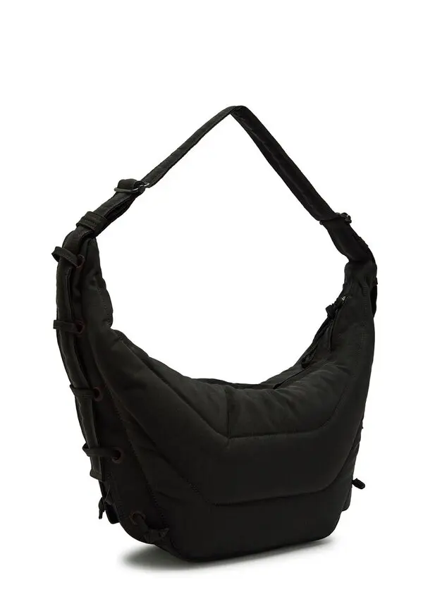 LEMAIRE Medium Quilted Nylon Canvas Shoulder Bag - Brown