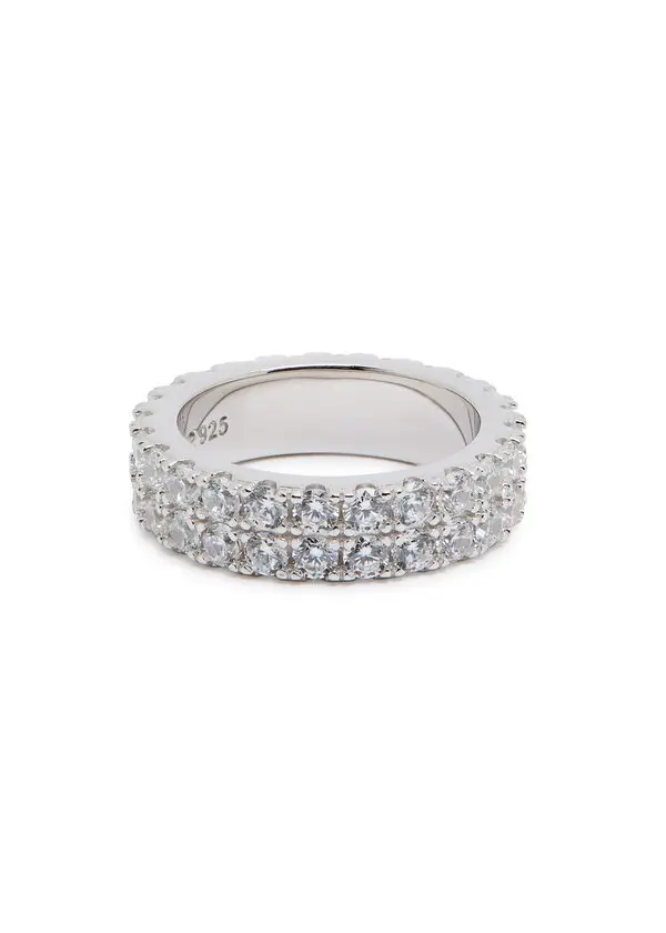 CERNUCCI Crystal-embellished Sterling Ring