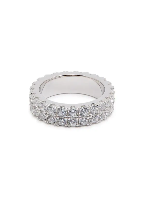 CERNUCCI Crystal-embellished Sterling Ring