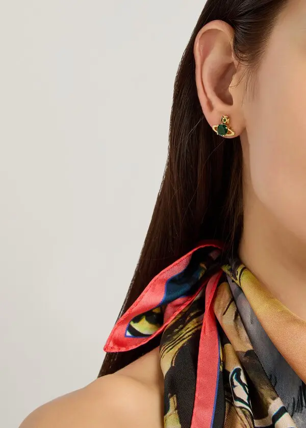 VIVIENNE WESTWOOD Reina Crystal Orb Stud Earrings