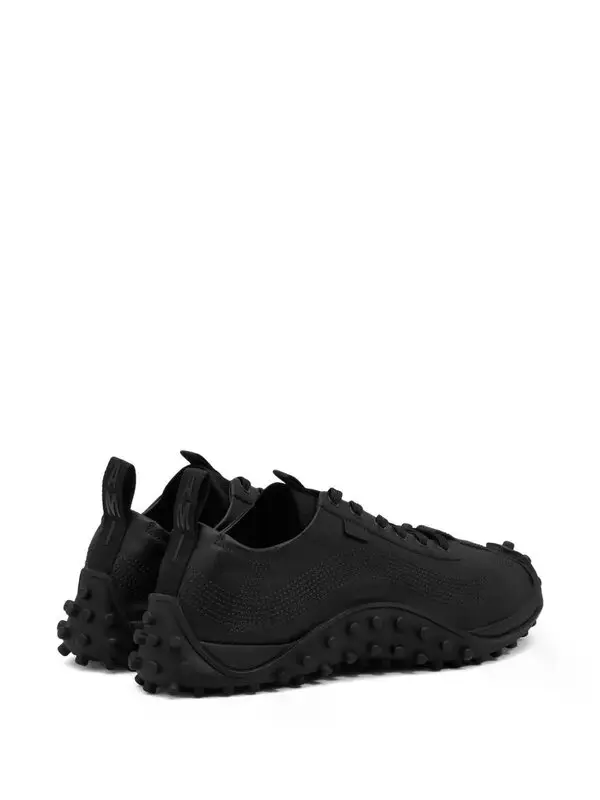 AMI Paris Mirage Leather Lace-up Sneakers - Black