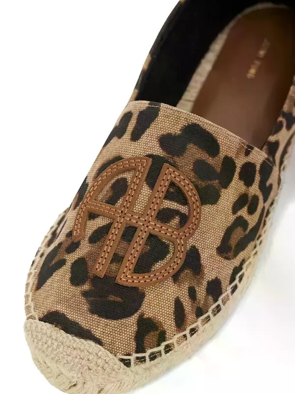 ANINE BING Paloma Leopard-print Espadrilles