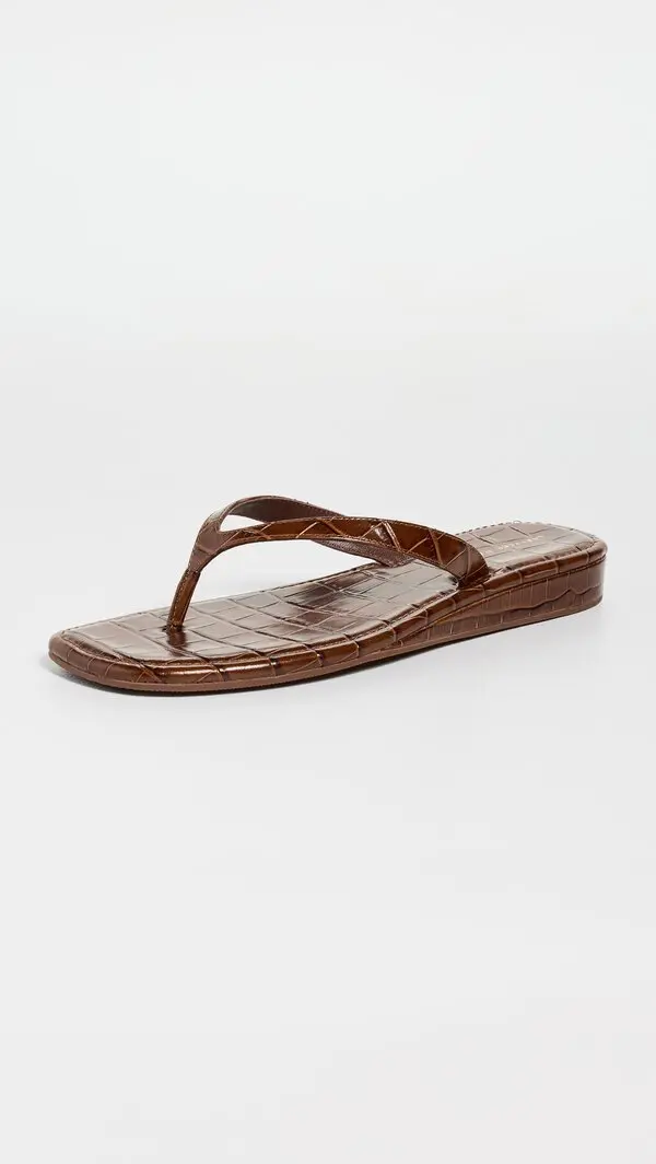 LOEFFLER RANDALL Lina Elevated Flip Flops - Espresso