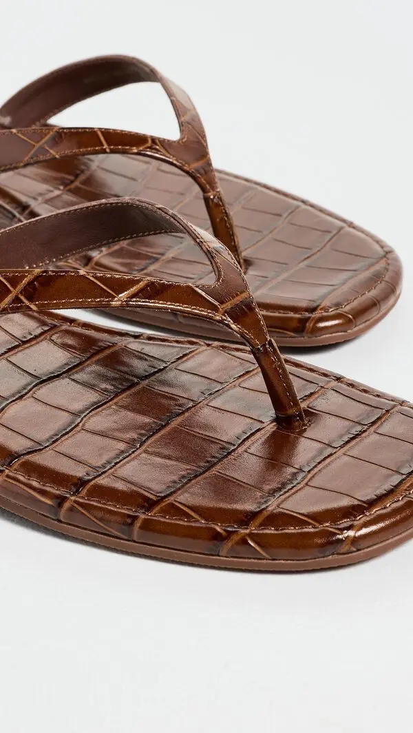 LOEFFLER RANDALL Lina Elevated Flip Flops - Espresso