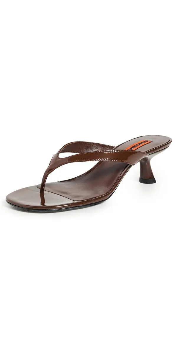 SIMONMILLER Beep Thong Sandals - Chocolate