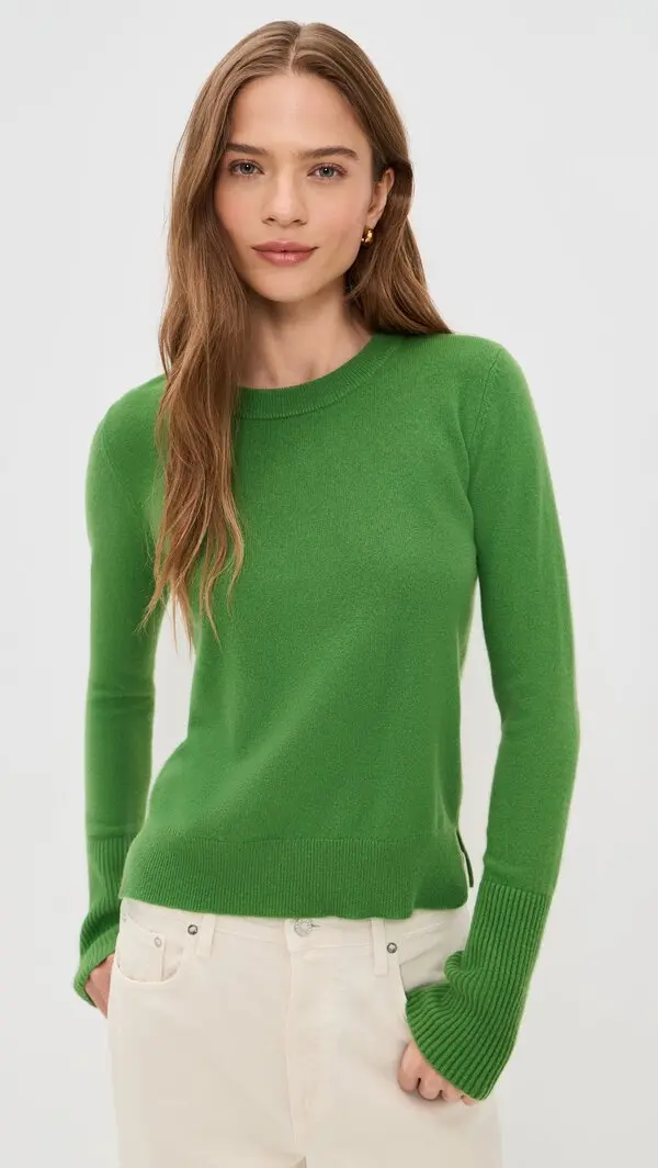 LA LIGNE Solid Lean Lines Sweater