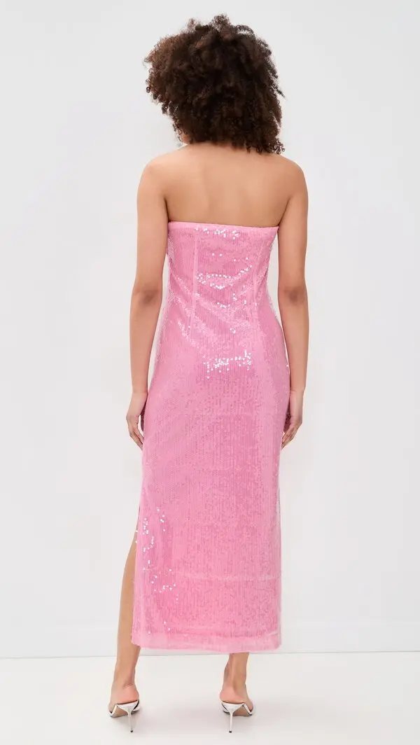 Endless Rose Strapless Sequined Maxi Dress - Pink