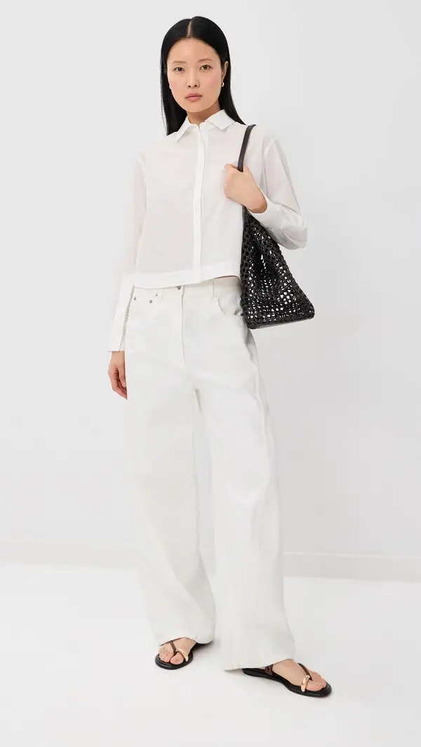 Simkhai Kacey Lace Button-down Shirt - Ivory