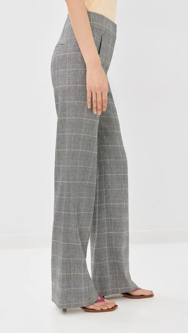 Veronica Beard Jude Houndstooth Trousers - Black Multi