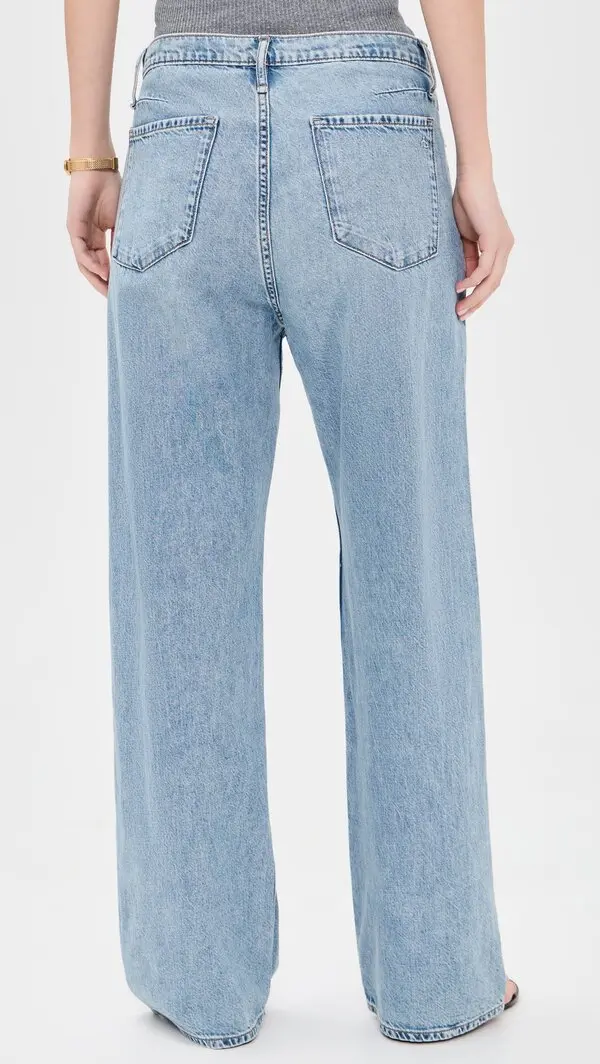 Rag & Bone Featherweight Phoebe Wide Leg Jeans - Everglade