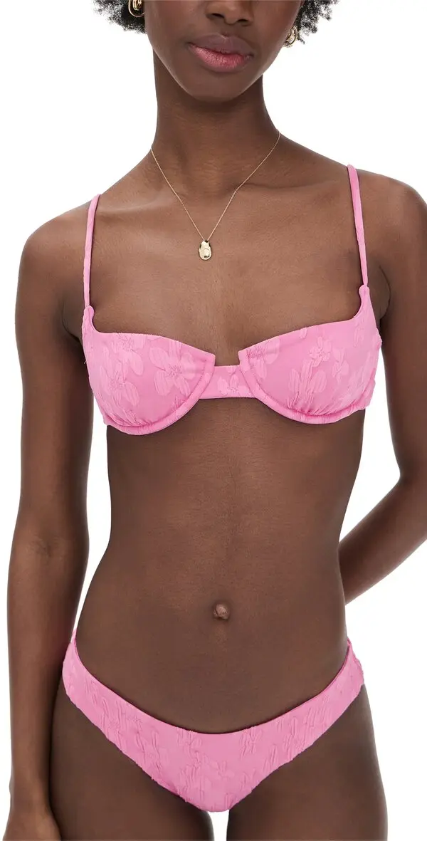 L*Space Belle Bikini Top - Hottest Pink