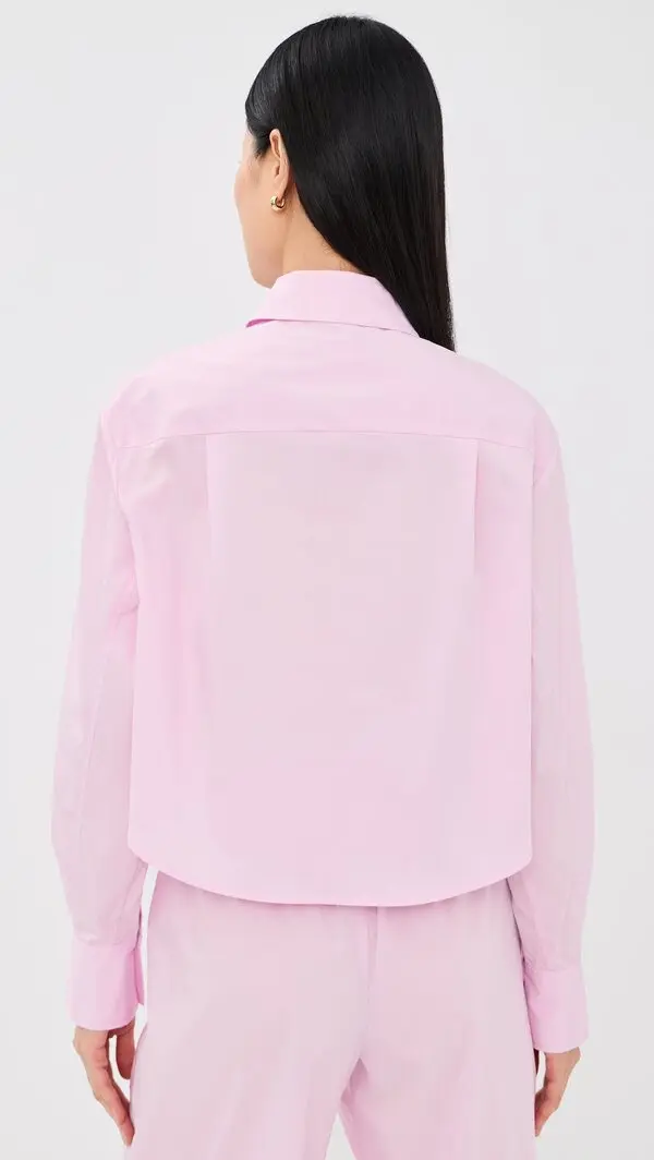 Simkhai Renata Cropped Shirt - Tulip