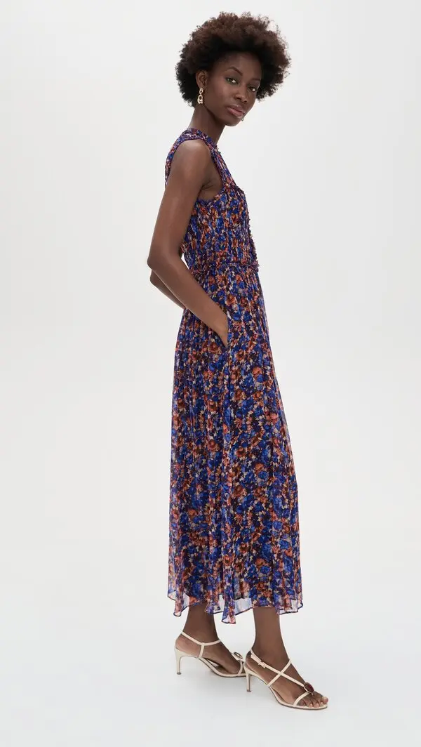 Ulla Johnson Kasia Sleeveless Silk Dress - Violet
