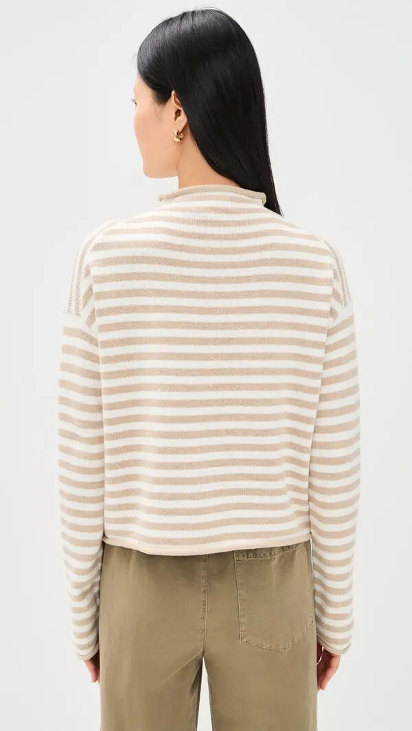 ALEX MILL Taylor Cardigan - Sand/ivory