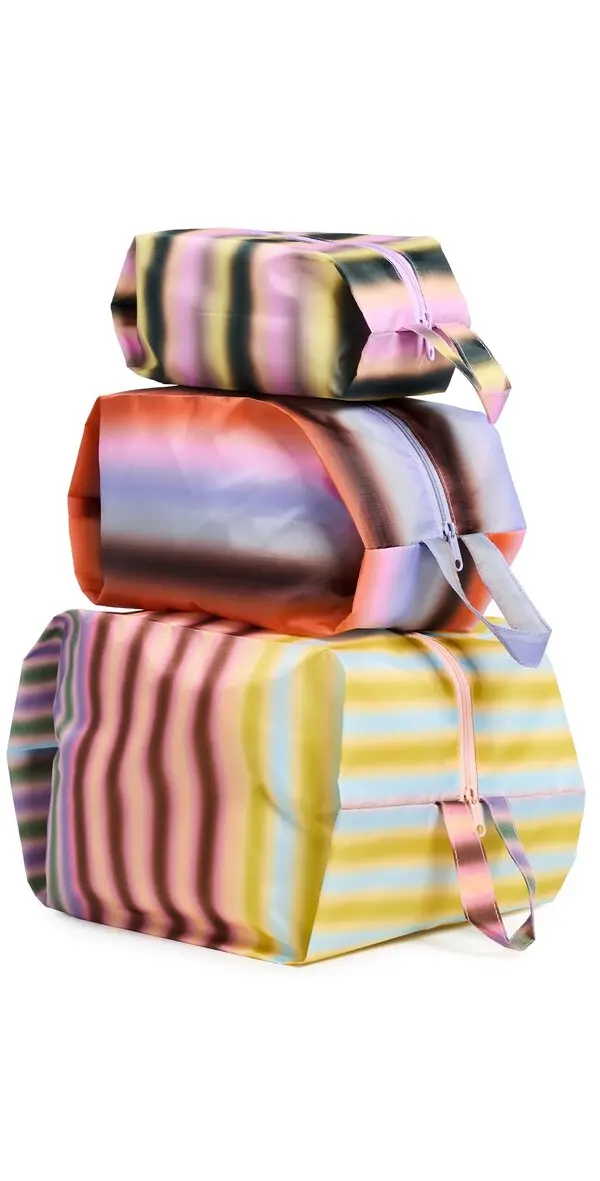 Baggu 3d Zip Set - Gradient Stripe