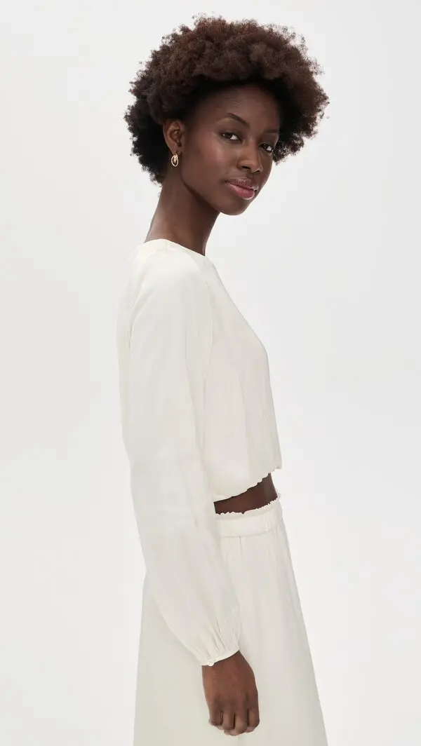 LA LIGNE Long Sleeve Fleur Top