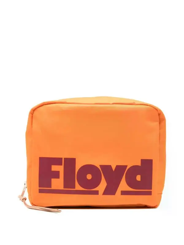 FLOYD Logo-print Wash Bag - Orange