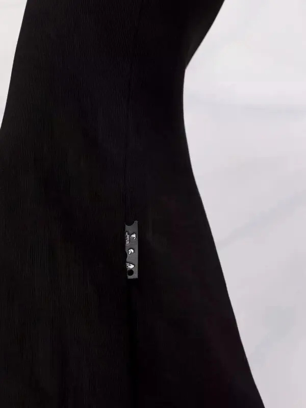 Off-White Cut-out Midi Dress - Black