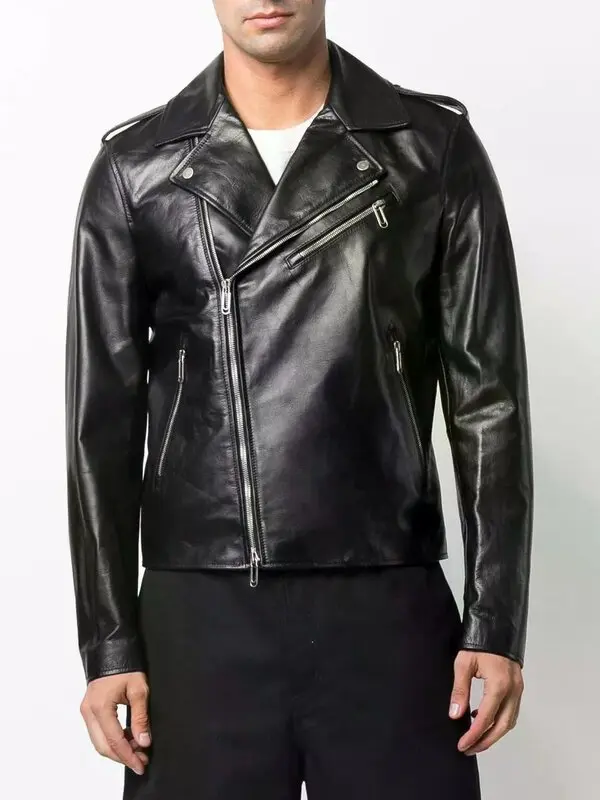 Off-White Diag-print Biker Jacket