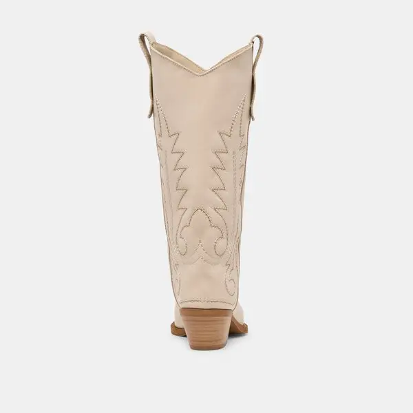 DOLCEVITA Sammy Mid-calf Western Boots - Bone Leather