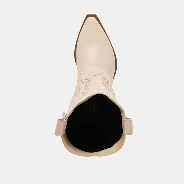 DOLCEVITA Sammy Mid-calf Western Boots - Bone Leather