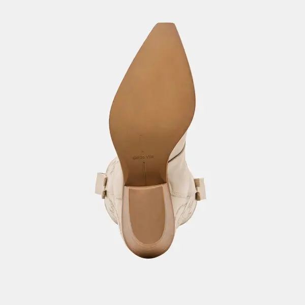 DOLCEVITA Sammy Mid-calf Western Boots - Bone Leather