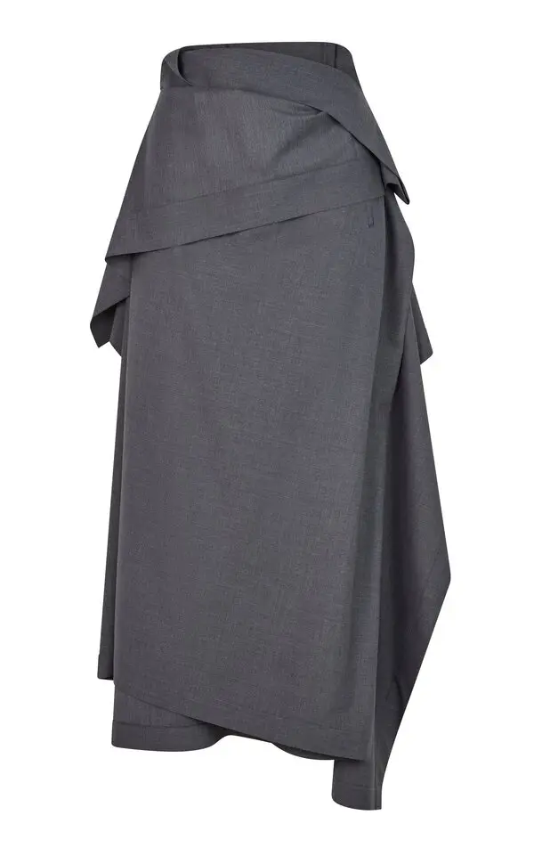 HEIRLOME Rosario Wool-blend Maxi Skirt