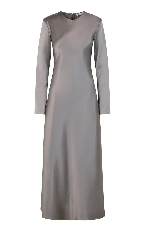HEIRLOME Mercedes Silk Maxi Dress - Grey