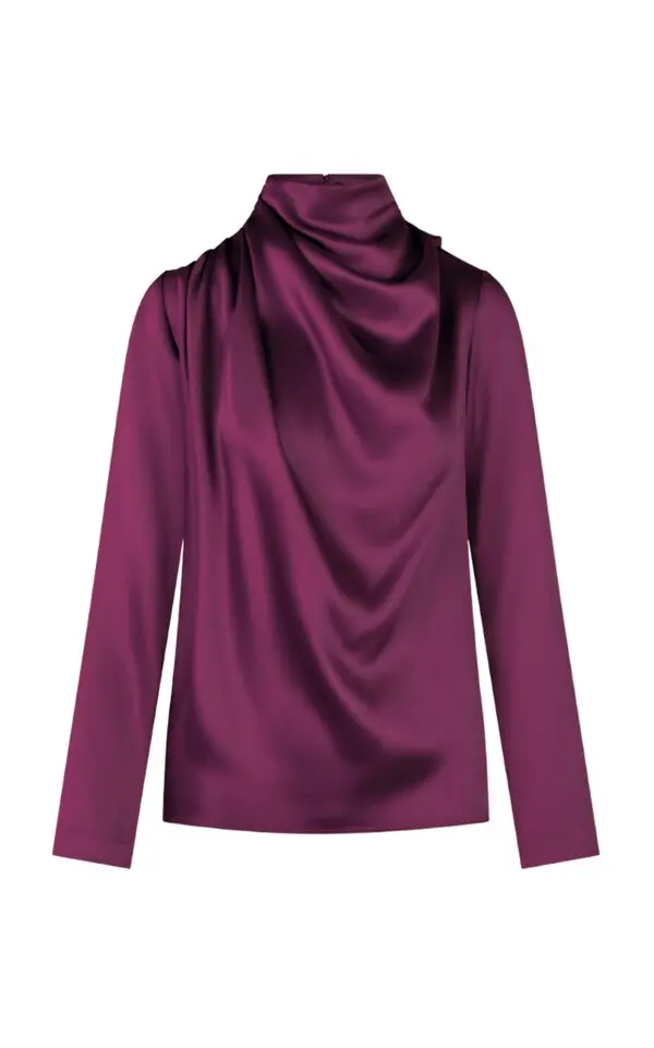 HEIRLOME Sybil Silk Top - Purple