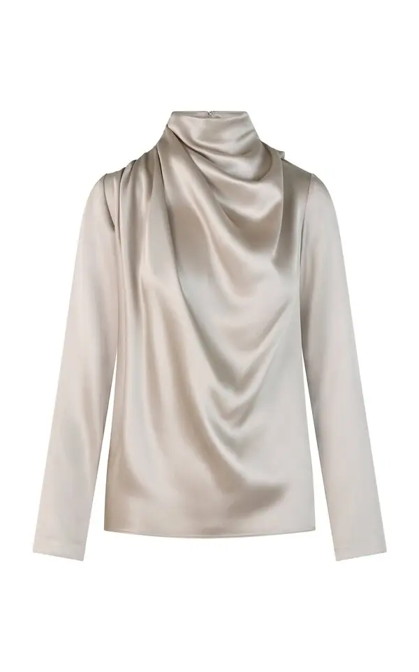 HEIRLOME Sybil Silk Blouse - Silver