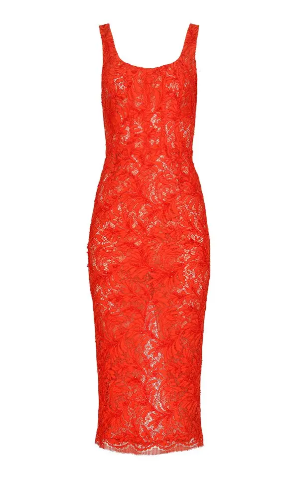 FRANCESCA MIRANDA Stellar Lace Midi Dress