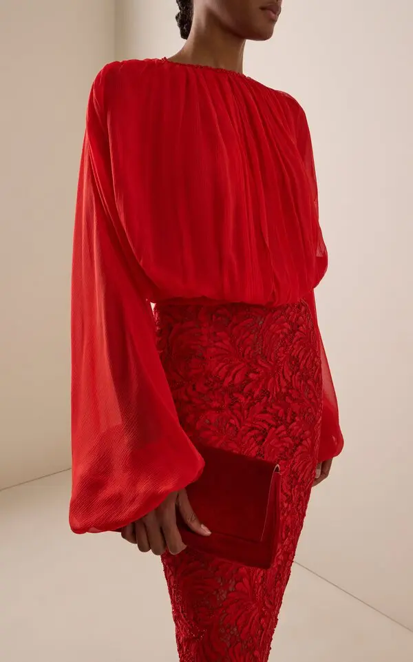 FRANCESCA MIRANDA Aire Forma Silk Top