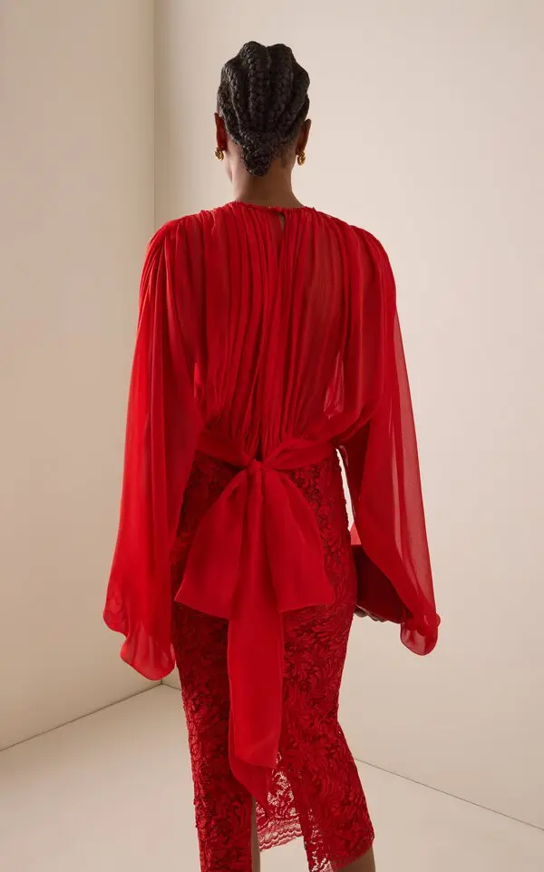 FRANCESCA MIRANDA Aire Forma Silk Top