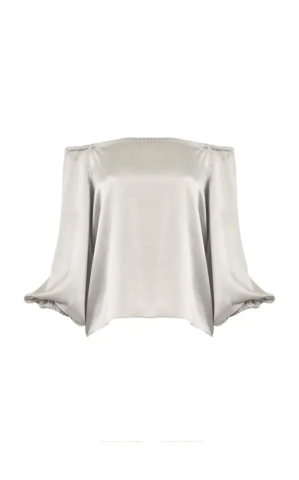 FRANCESCA MIRANDA Emma Silk Top - Silver