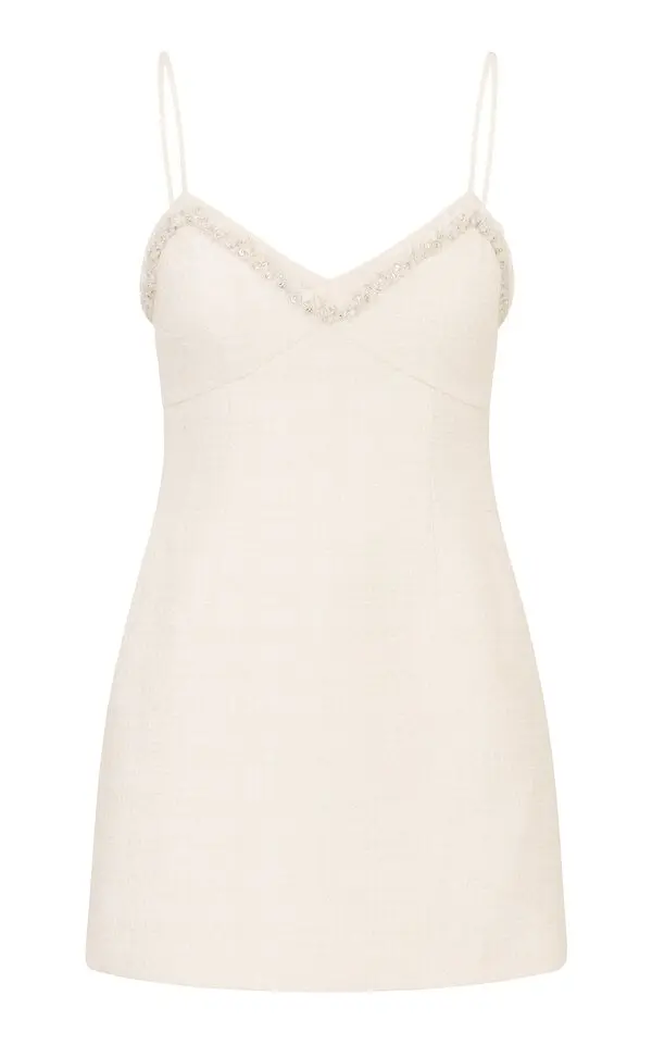 LoveShackFancy Sue Tweed Mini Dress