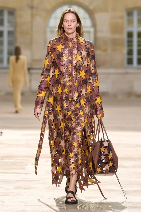 Gabriela Hearst Nuria Patchwork Stars Trench Coat