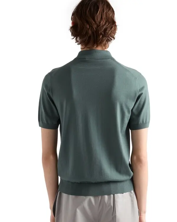 Prada Superfine Wool Polo Shirt - Green