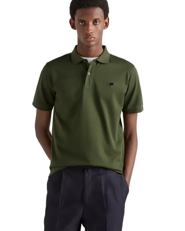 Prada Piqué Polo Shirt - Green