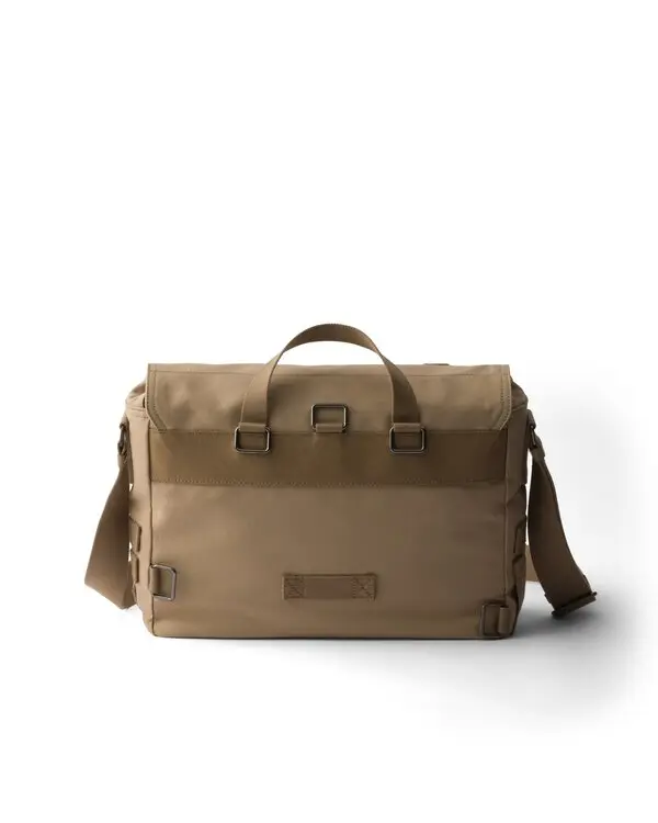 Prada Canvas Shoulder Bag - Neutral