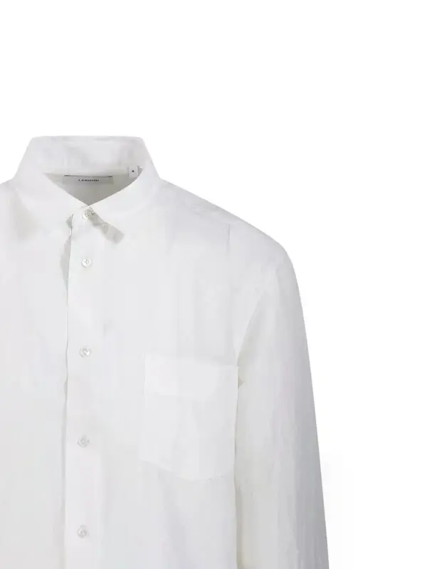 LARDINI Front-pocket Shirt - White