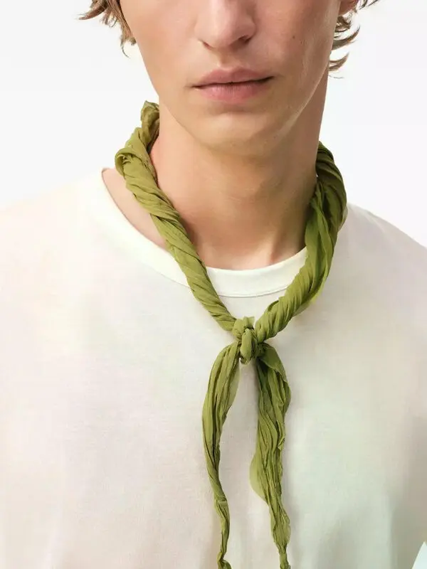 AMI Paris Twisted Scarf - Green