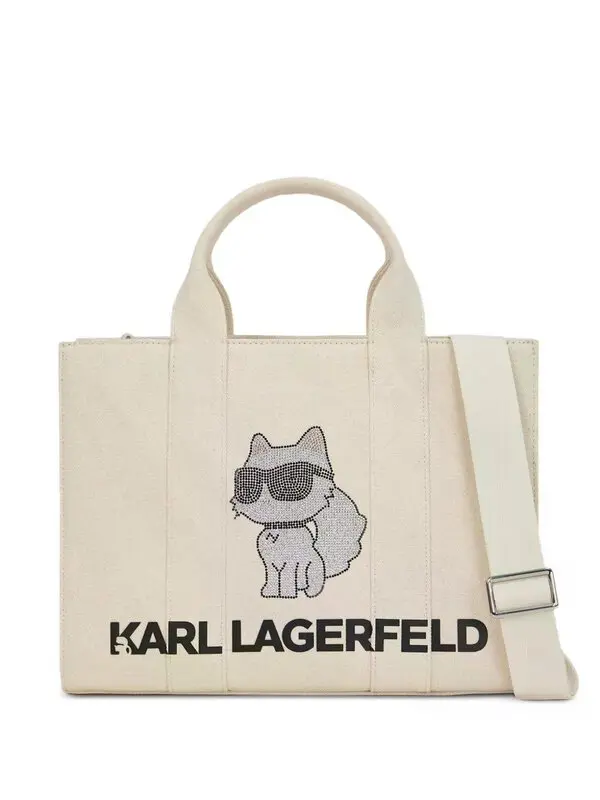 Karl Lagerfeld Crystal-embellished Tote Bag