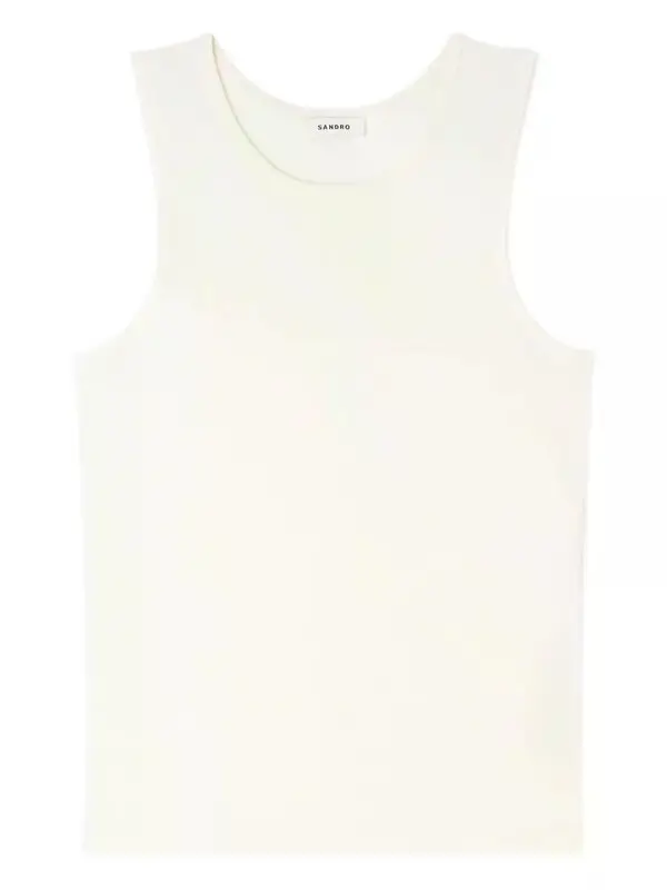 Sandro Knitted Tank Top - White