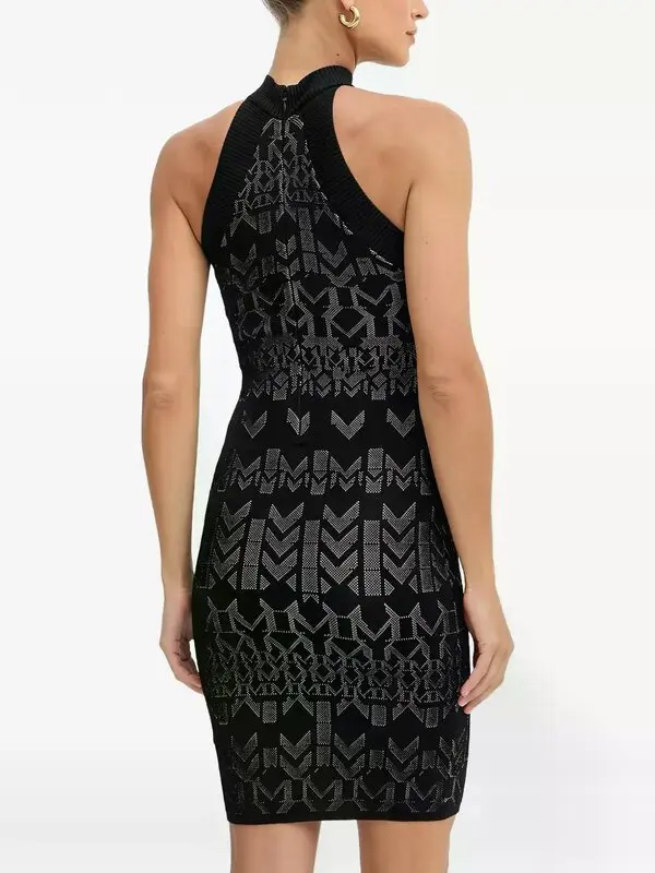 Guess Halterneck Geometric Mini Dress