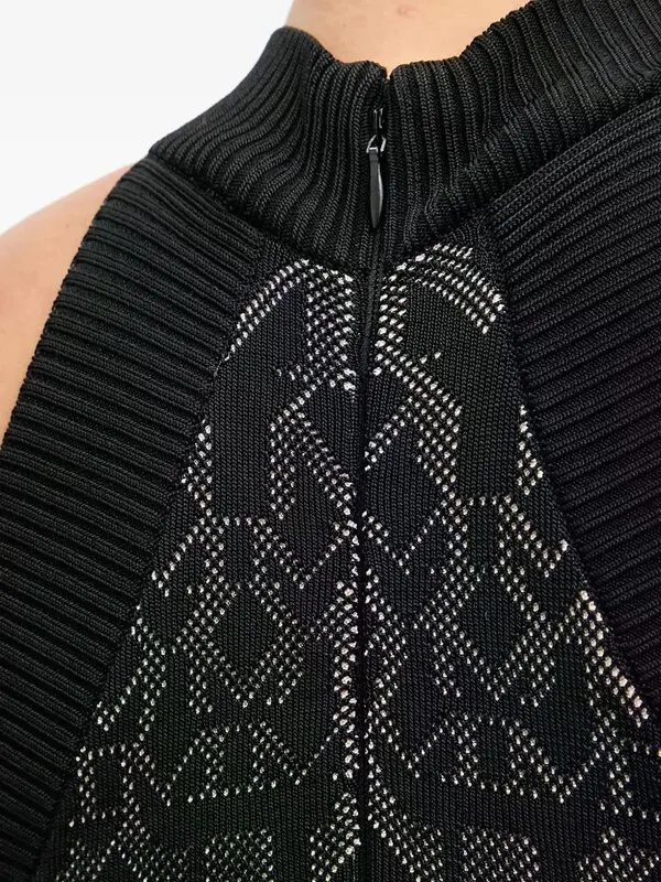 Guess Halterneck Geometric Mini Dress