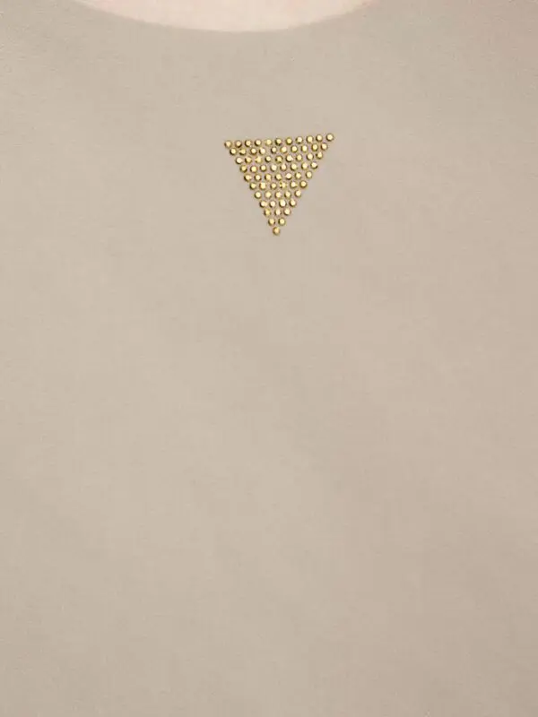 Guess Triangle-embellished Sleeveless Maxi Dress